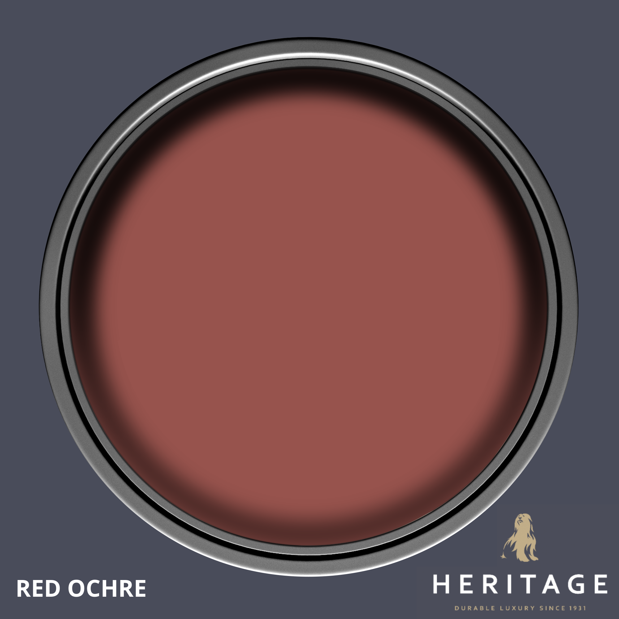 Red Ochre – Dulux Heritage Velvet Matt Paint (125ml–5L) | LDM Direct